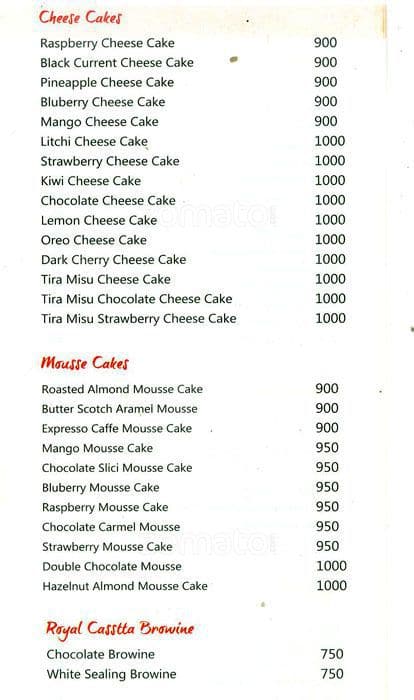 Menu at Bakers Bliss, Navi Mumbai, Shop 20 Bakers Bliss