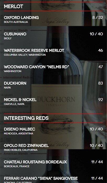 Menu at Chicago Prime Steakhouse, Schaumburg