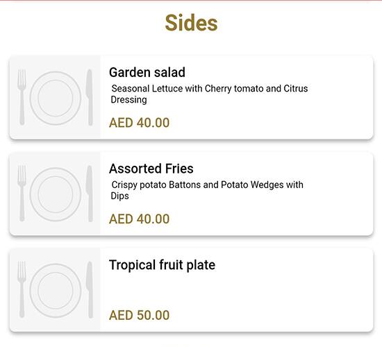 Menu at Jazz N Fizz Bar, Abu Dhabi