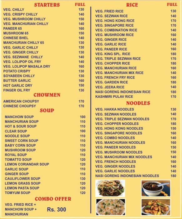 Menu of Manpasand Chinese & Fast Food, Vasai, Mumbai