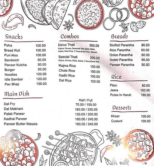 Menu of Kitchen And Knife, Sector 57, Gurgaon