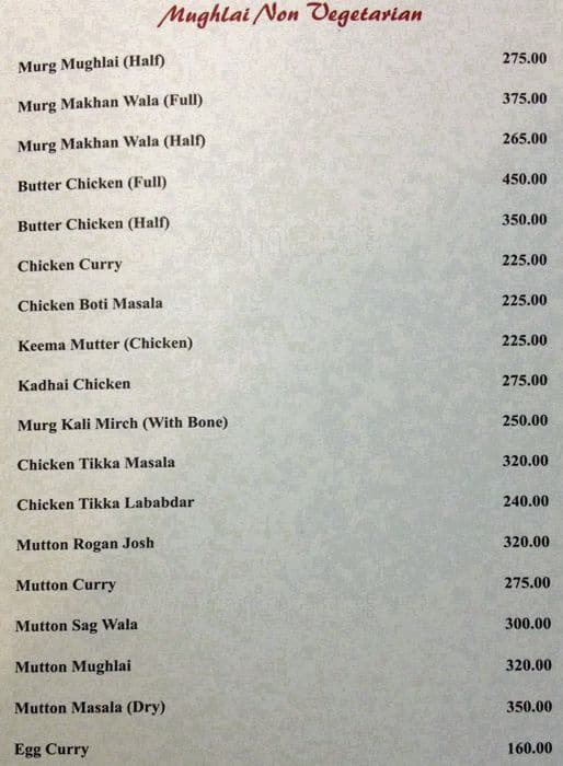 Menu at Ahan Restaurant - Hotel Trisha Bhoomi Residency, Agra