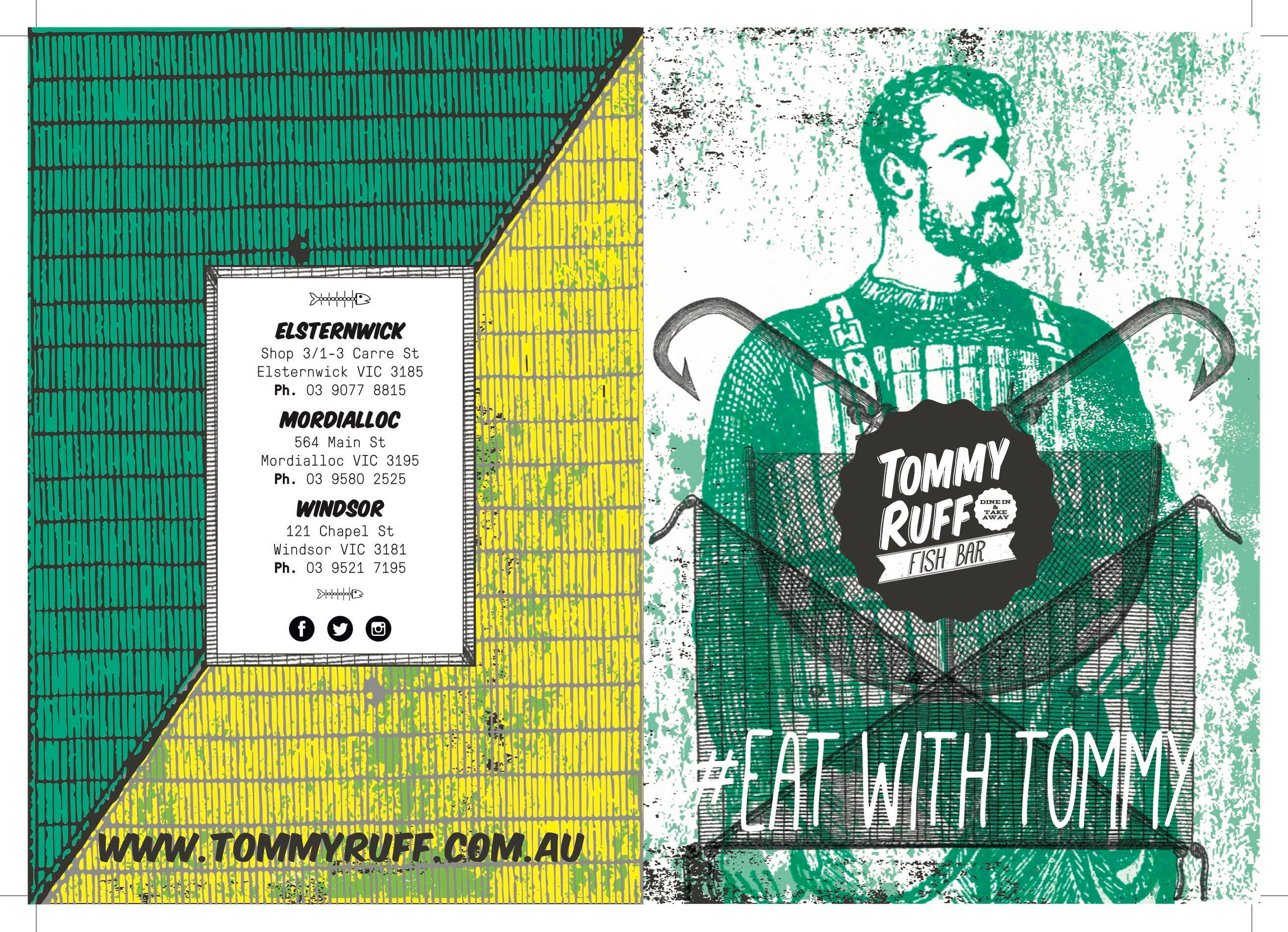 Menu at Tommy Ruff Fishbar (Mordialloc), Mordialloc