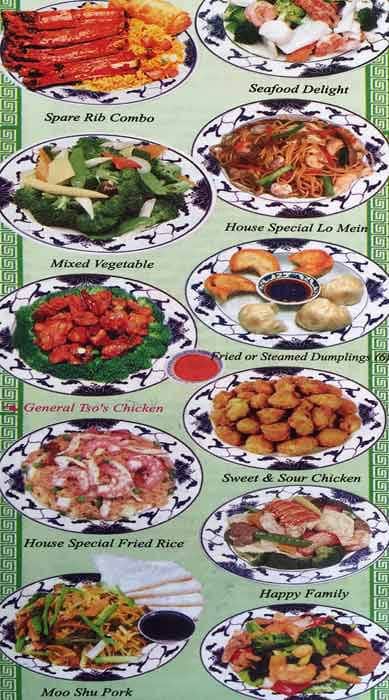 Menu at China Chef restaurant, North Port, Toledo Blade Blvd