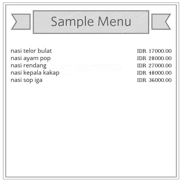 Menu at Bopet Mini Benhil restaurant, Jakarta