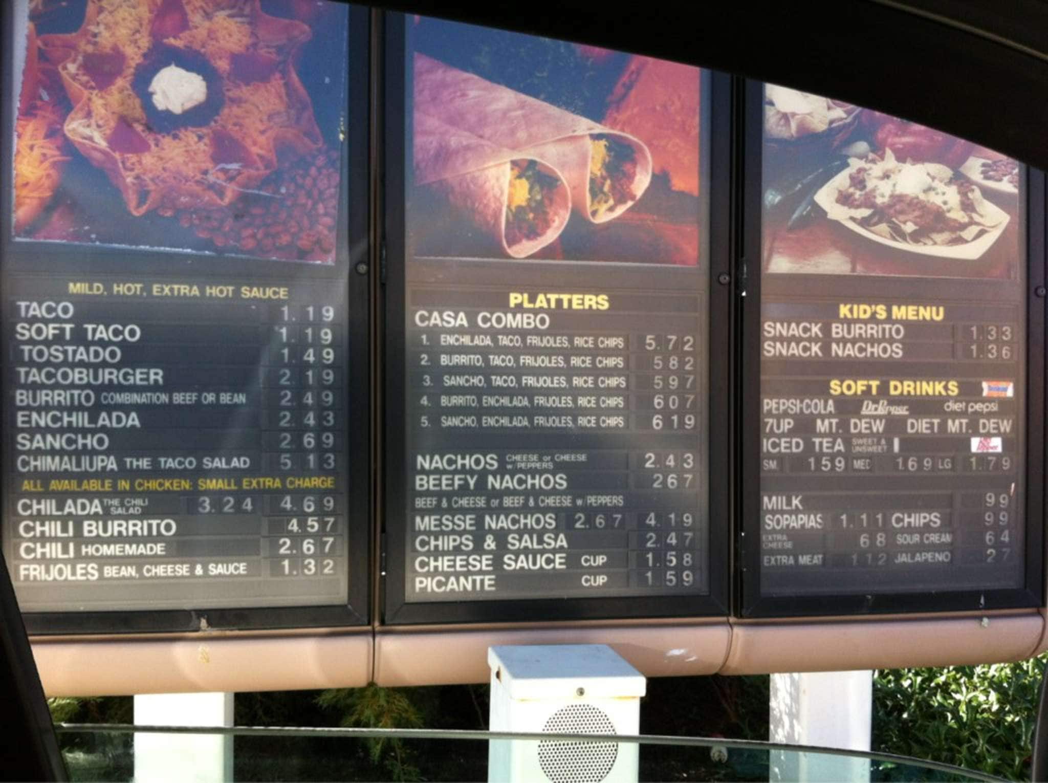 Menu at Taco Casa restaurant, Birmingham Menu at Taco Casa restaurant, Birmingham