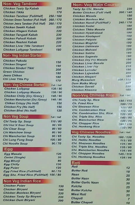 Tasty Bite Menu, Menu for Tasty Bite, Virar, Mumbai - Zomato