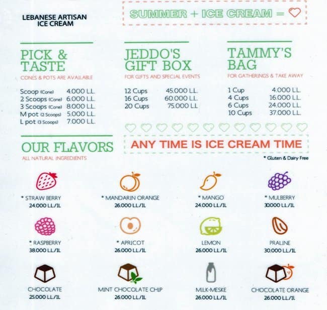 Bouzet Jeddo Menu, Menu for Bouzet Jeddo, Hamra, Beirut District ...