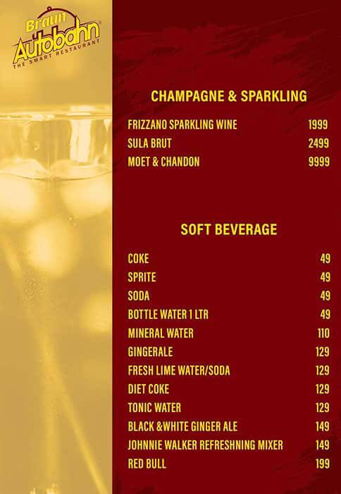 Menu at Braun Autobahn - The Smart Restaurant, Pune