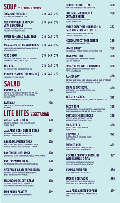 Menu of Braun Autobahn - The Smart Restaurant, Viman Nagar, Pune