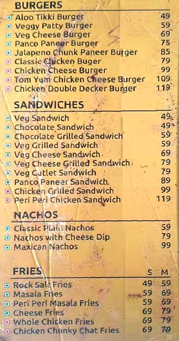 Menu of Global China, Kalyan, Thane