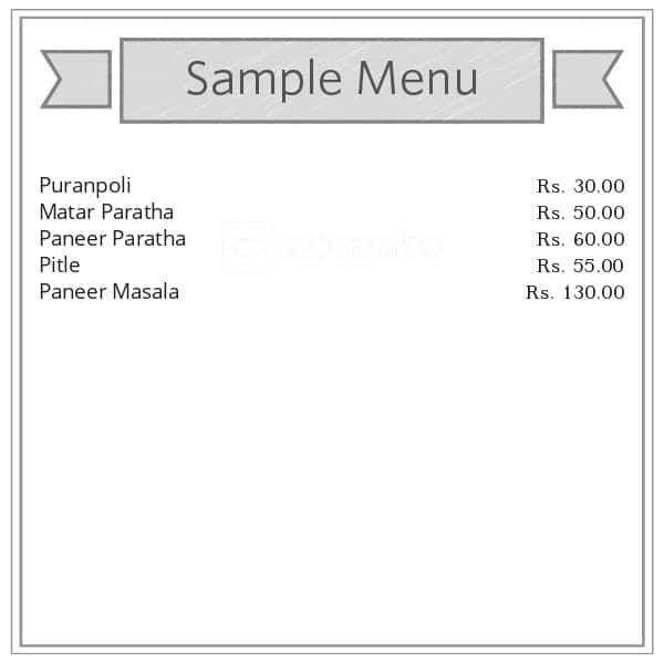Menu of Swad Marathi, Near Andheri East Station, Mumbai