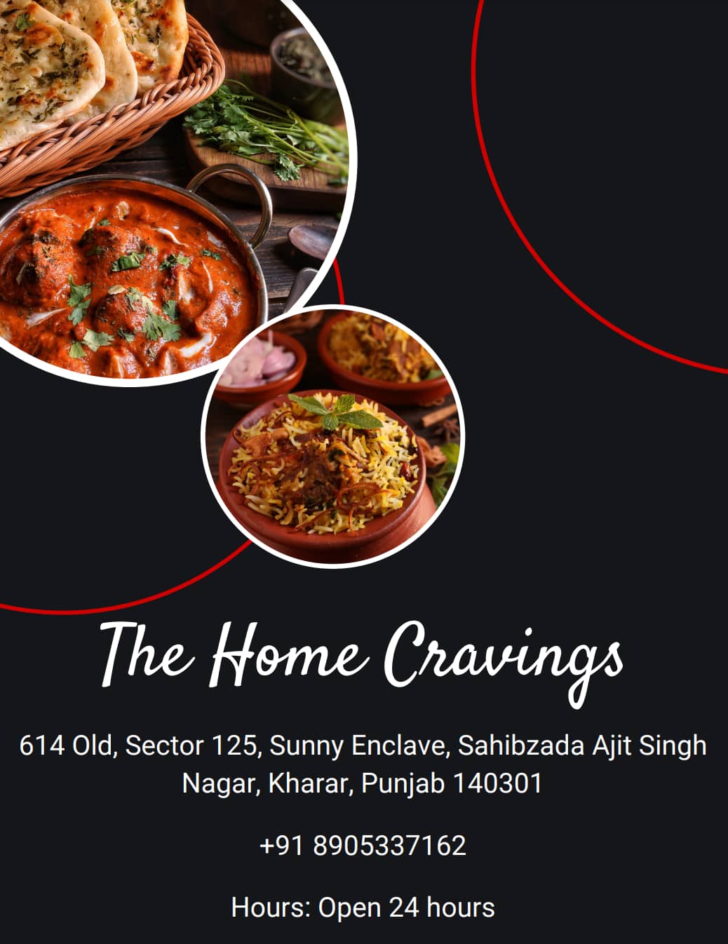 Menu of The Home Cravings, Sunny Enclave, Mohali