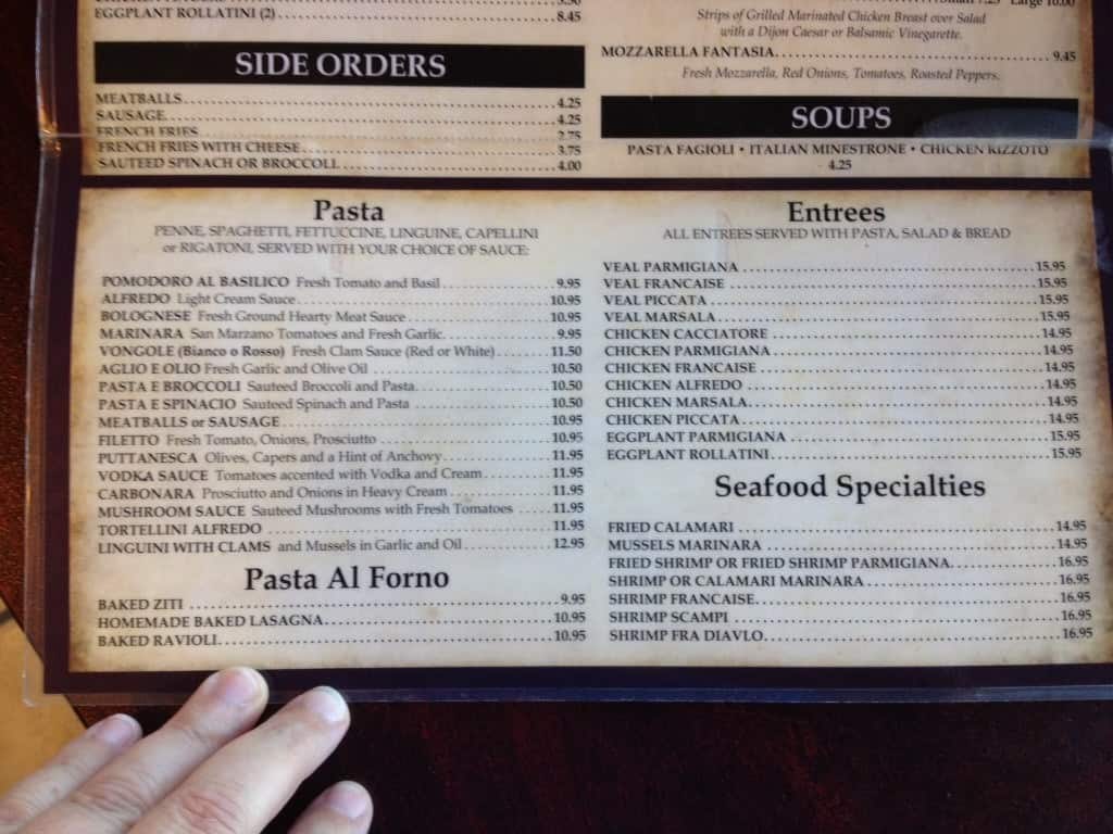 Nicky's Pizzeria and Restaurant Menu - Urbanspoon/Zomato