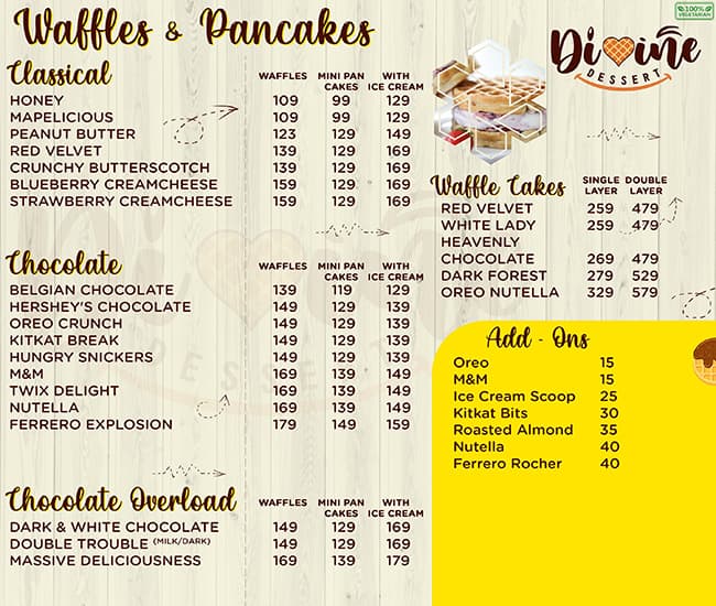 Menu of Divine Dessert, Mohammad Ali Road, Mumbai