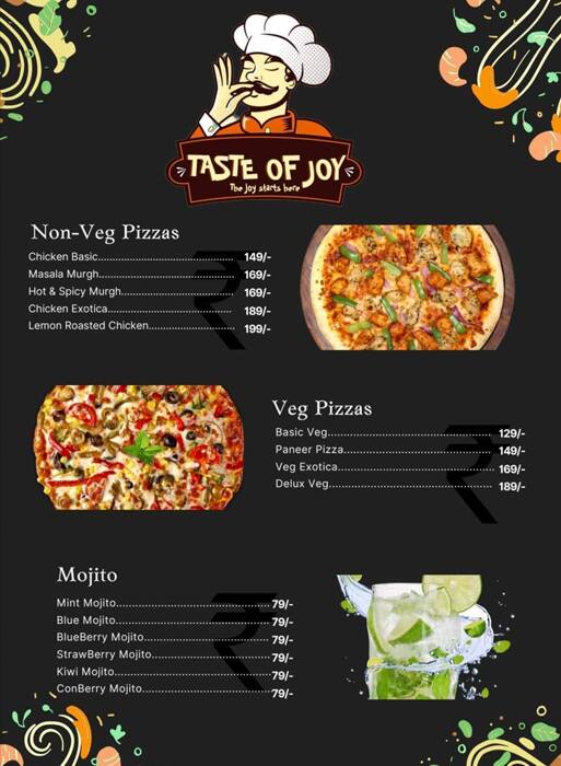 Menu of Taste Of Joy, Kukatpally, Hyderabad