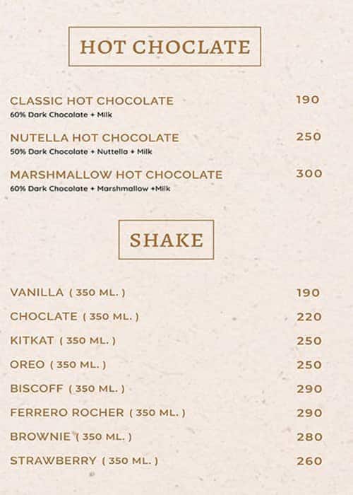 Menu of Kith & Kin - Coffee and More, Thaltej, Ahmedabad