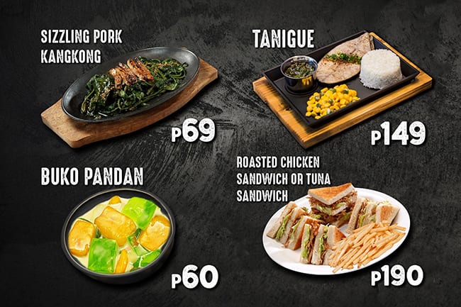 Menu at Jonie's Sizzlers & Roast restaurant, Cebu City, 8W69+59Q