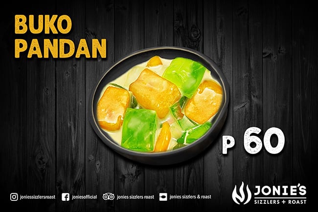 Menu at Jonie's Sizzlers & Roast restaurant, Cebu City, 8W69+59Q