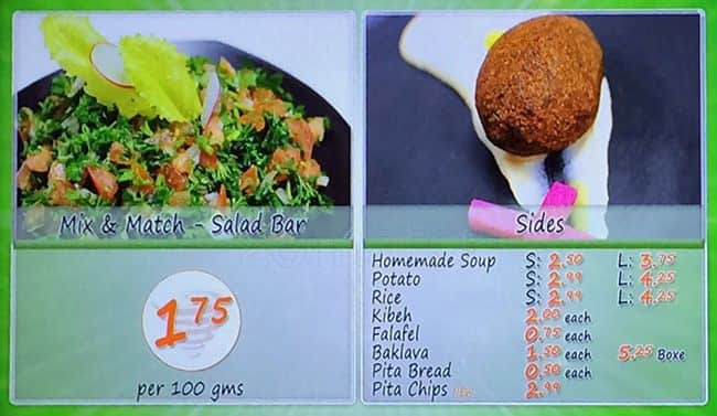 Menu at SHAWARMA SPOT restaurant, Ottawa