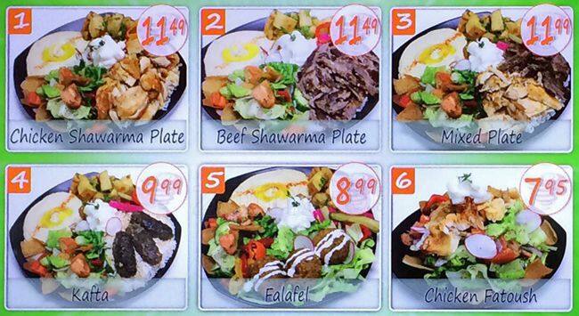 Menu at SHAWARMA SPOT restaurant, Ottawa