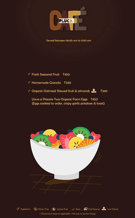 Café Pluck - Pullman New Delhi Aerocity Menu - Zomato