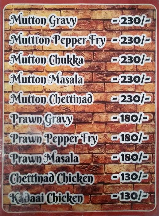 Menu at MR Tea kadai, Chennai, 36