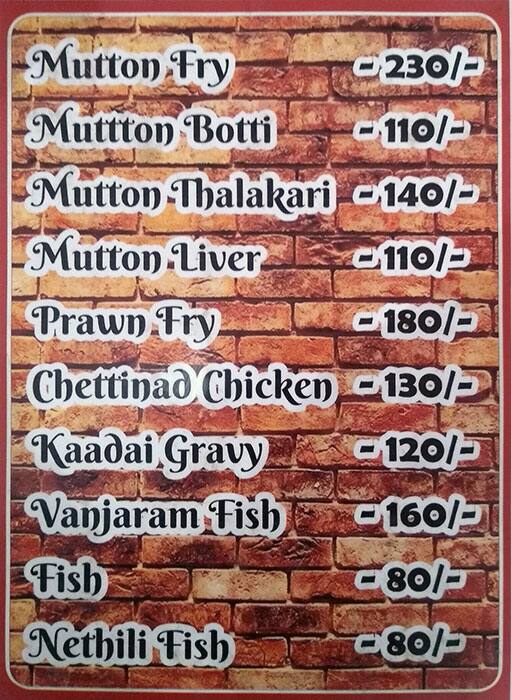 Menu at MR Tea kadai, Chennai, 36