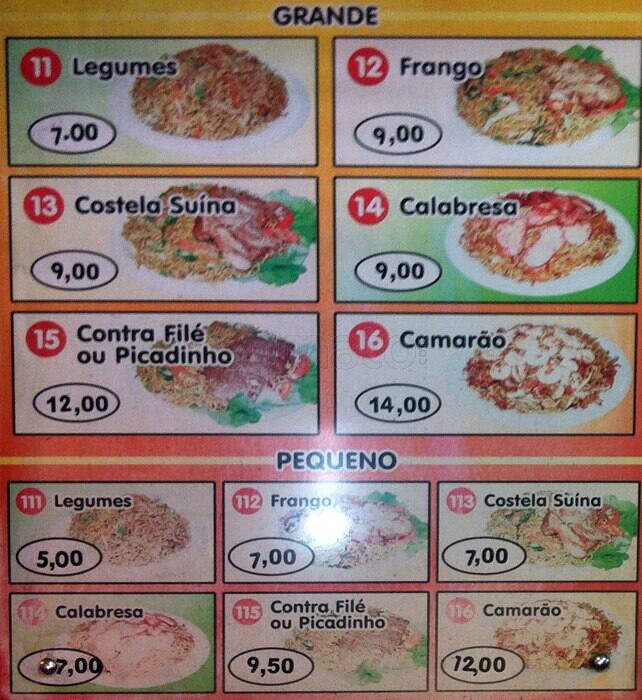 Yakisoba Mix Menu, Menu de Yakisoba Mix, Madureira, Rio de Janeiro ...