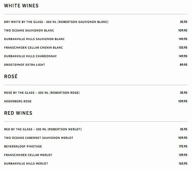 Menu at Purple Cow Restaurant, Olifantsfontein