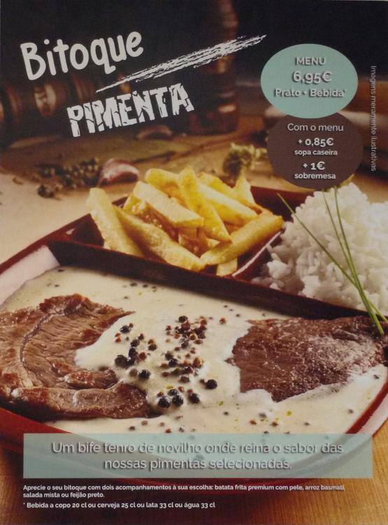 Menu em O Seu Bitoque - Alvaláxia, Lisboa