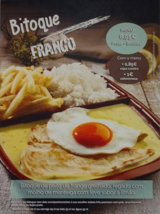 Menu em O Seu Bitoque - Alvaláxia, Lisboa
