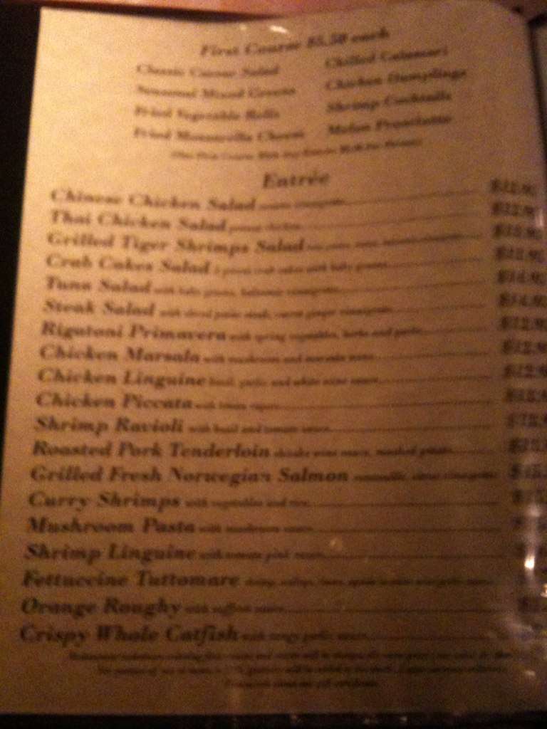 Menu at Sesame Grill fast food, Arcadia
