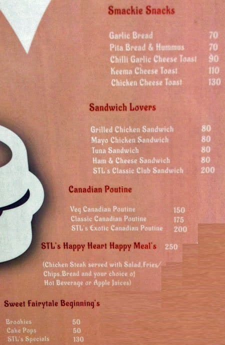 Menu at Spread The Love Cafe, Mumbai