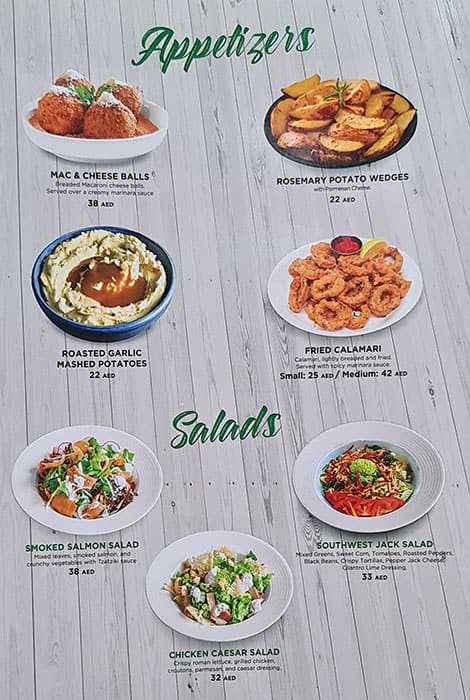 Menu at Food Hall at Al Areesh restaurant, Dubai