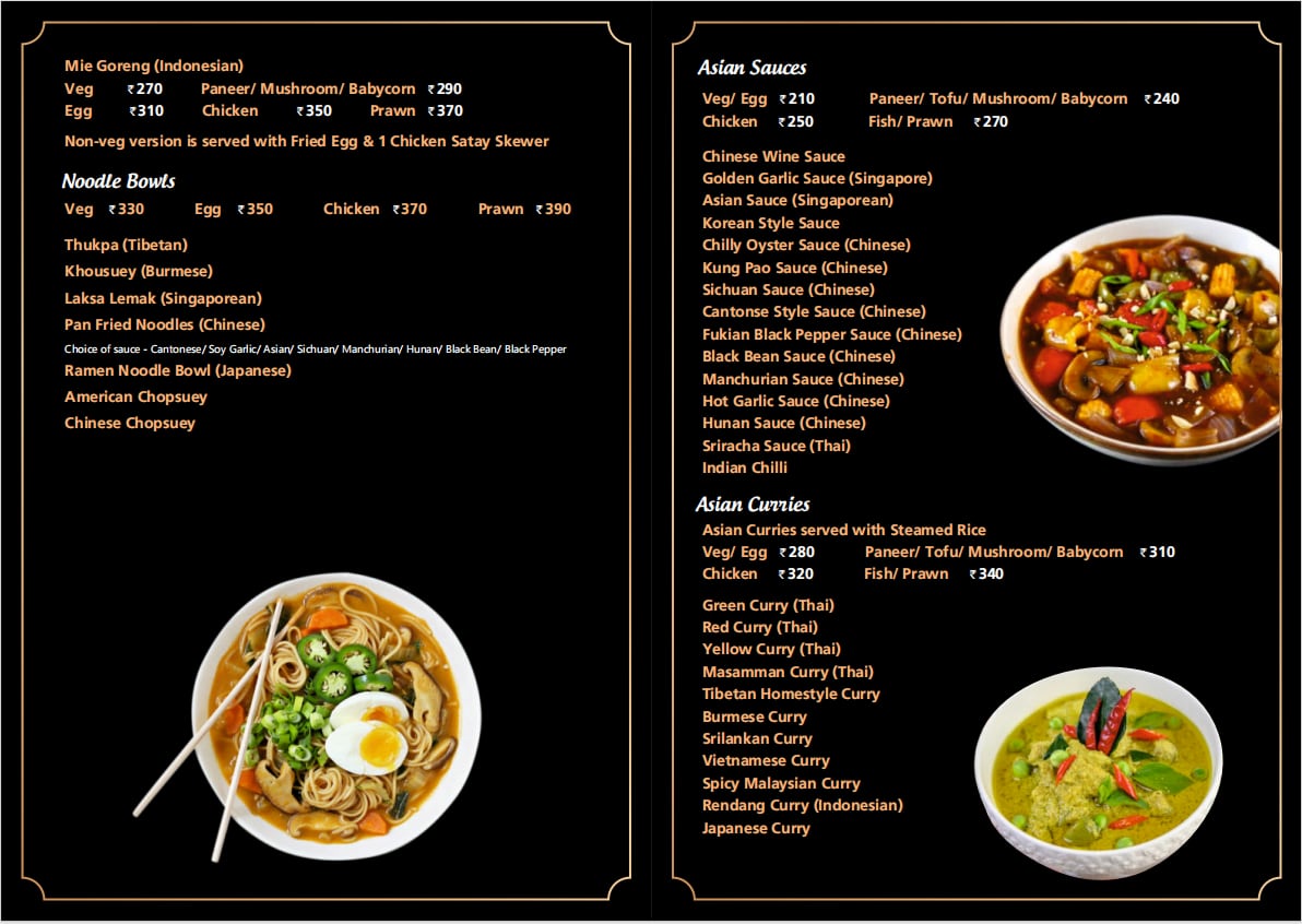 Menu of Flames & Pots, Miyapur, Hyderabad