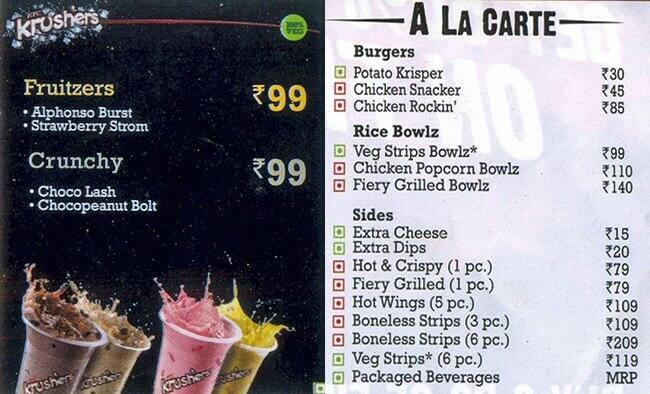 KFC, Gopalan Arch Mall, Rajarajeshwari Nagar, Bangalore - Zomato