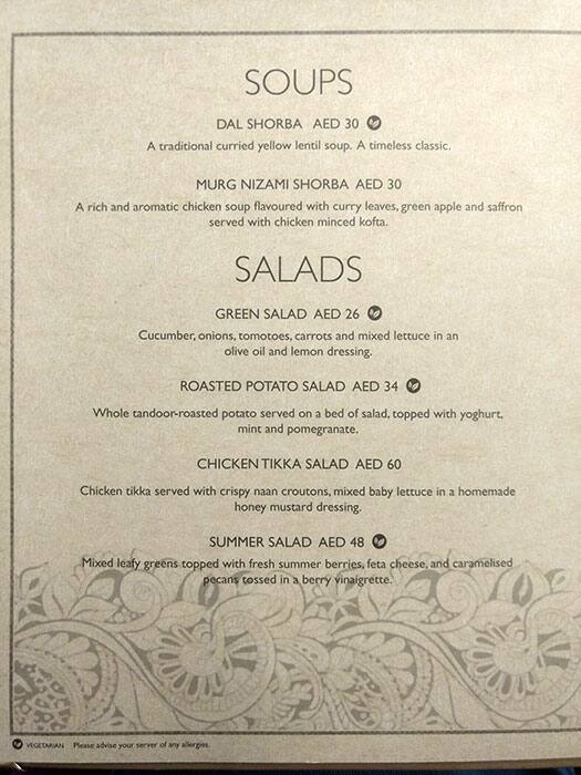 Asha's Menu, Menu for Asha's, Yas Island, Abu Dhabi - Zomato