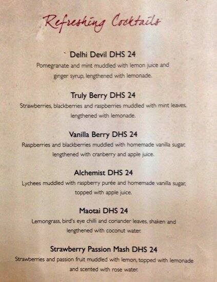 Asha's Menu, Menu for Asha's, Yas Island, Abu Dhabi - Zomato