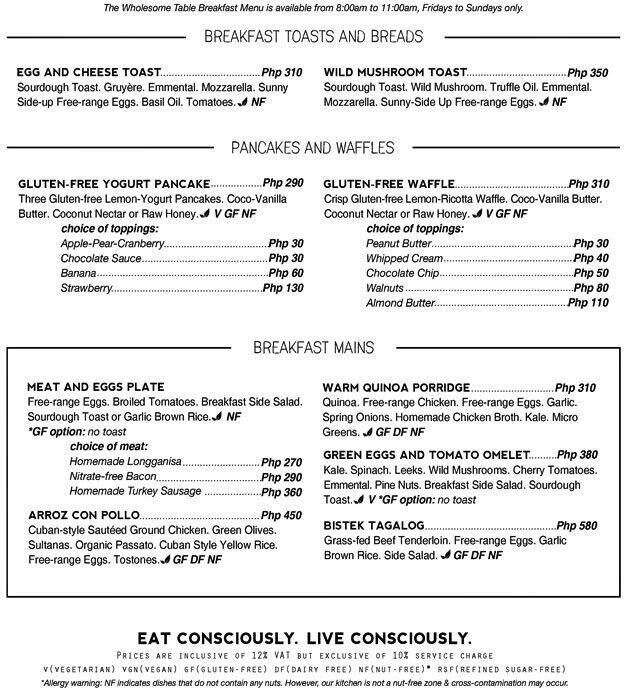 The Wholesome Table, Salcedo Village, Makati City - Zomato Philippines