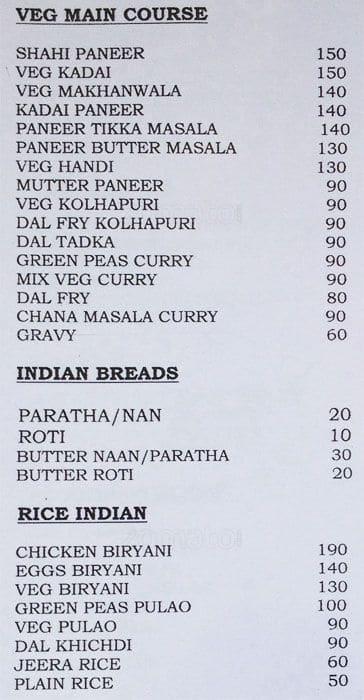 Menu at Sip and Snacks, Pune