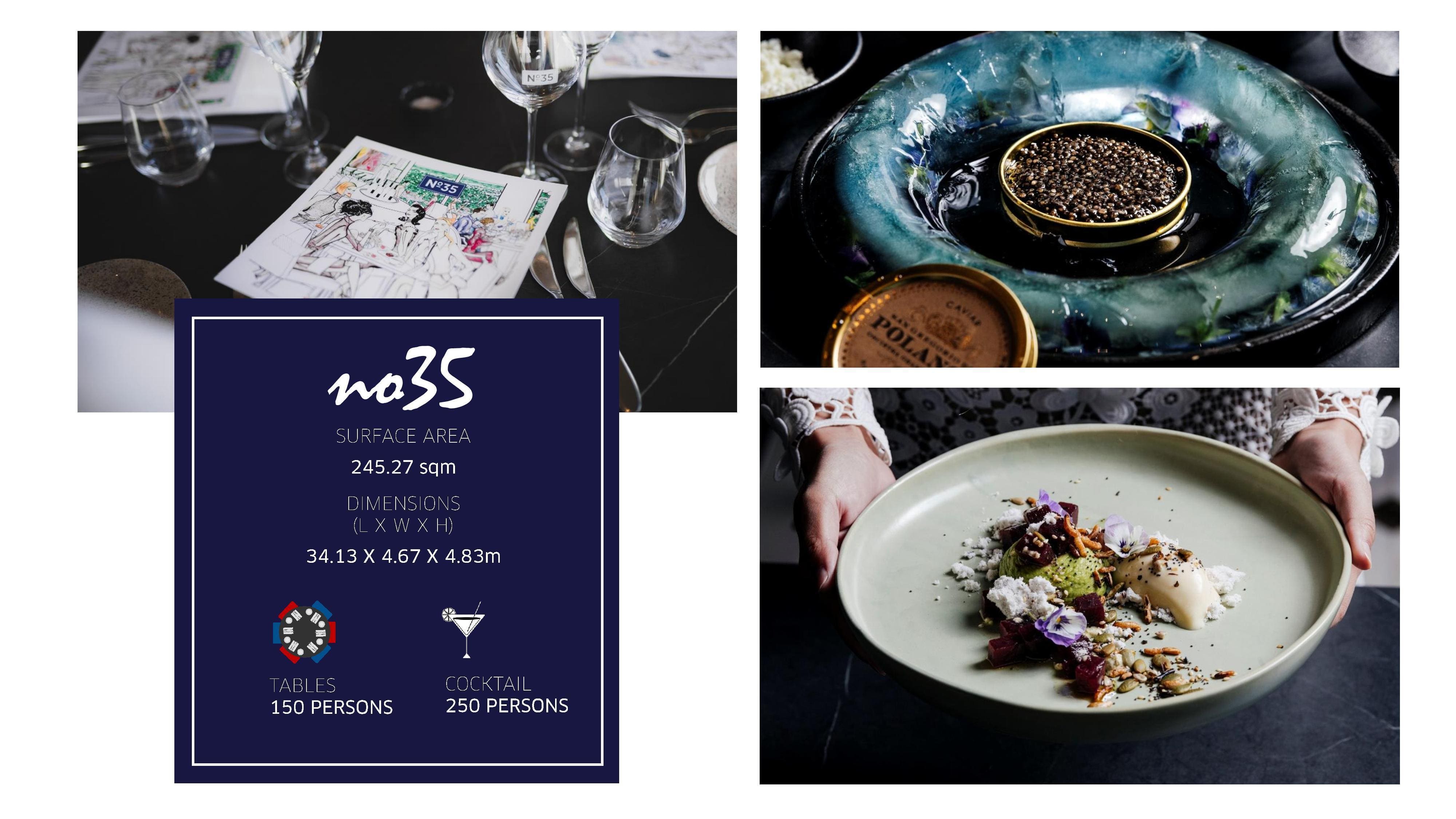 Menu at NO35 restaurant, Melbourne