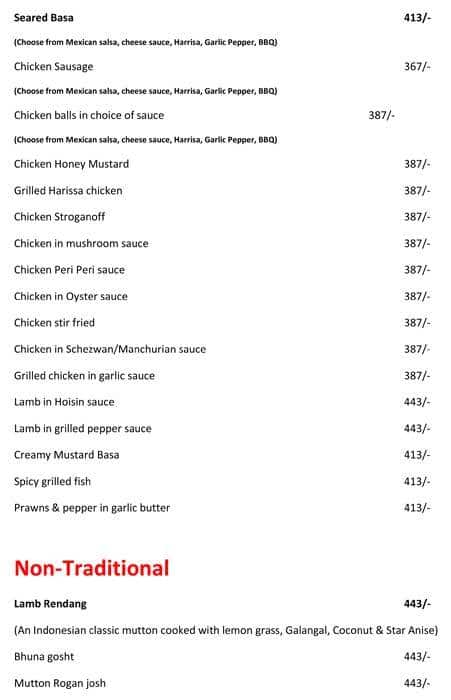 Menu at Sizzle Desi, Thane, 1, Trishul Apt, Besides Celebration Hall ...