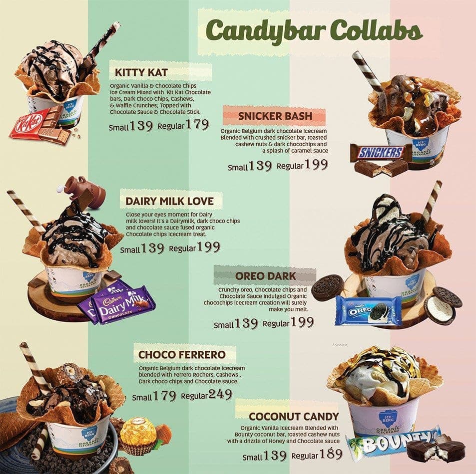 Menu of Iceberg Organic Ice Creams, Airport Gandhinagar Highway ...