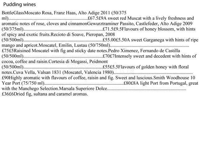 Menu at Salt Yard pub & bar, London