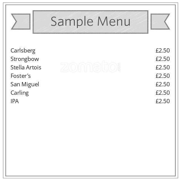 Menu at The Earl of Eldon pub & bar, South Croydon, 63 Brighton Rd