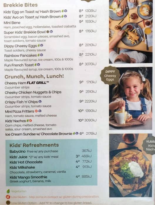 Menu at The Coffee Club - Sandgate, Sandgate, 11/6 Bowser Parade