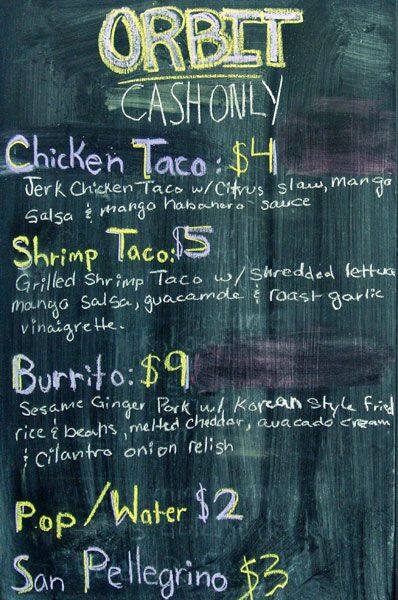 Orbit Food Truck Menu, Menu for Orbit Food Truck, Downtown, Edmonton ...