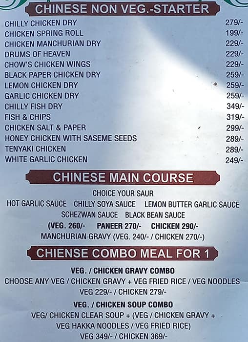 Menu at The Zaika King, Noida, 8