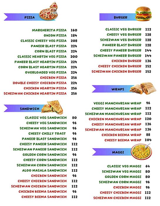 Menu of Chennai Pizza, Anna Nagar West, Chennai